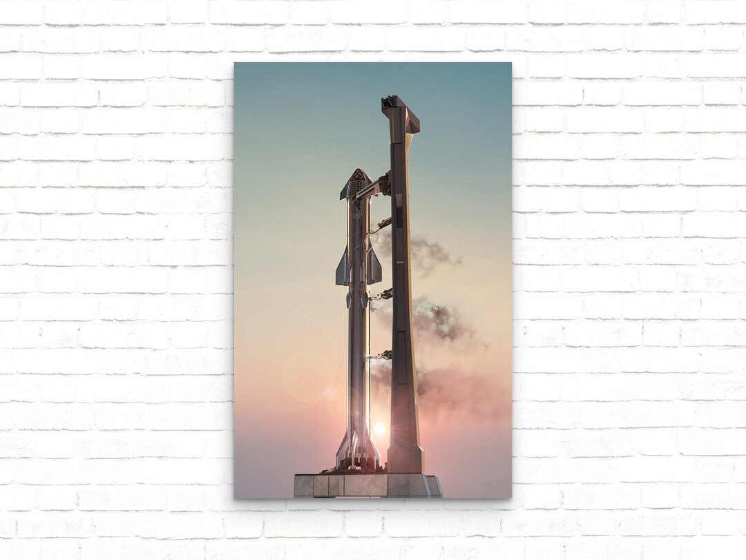 Spacex - Starship on Launch Pad - Spacecraft and Super Heavy Rocket ...