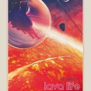 Nasa - 55 Cancri E - Lava Life Space Poster - Art Print - Wall Decor - Etsy