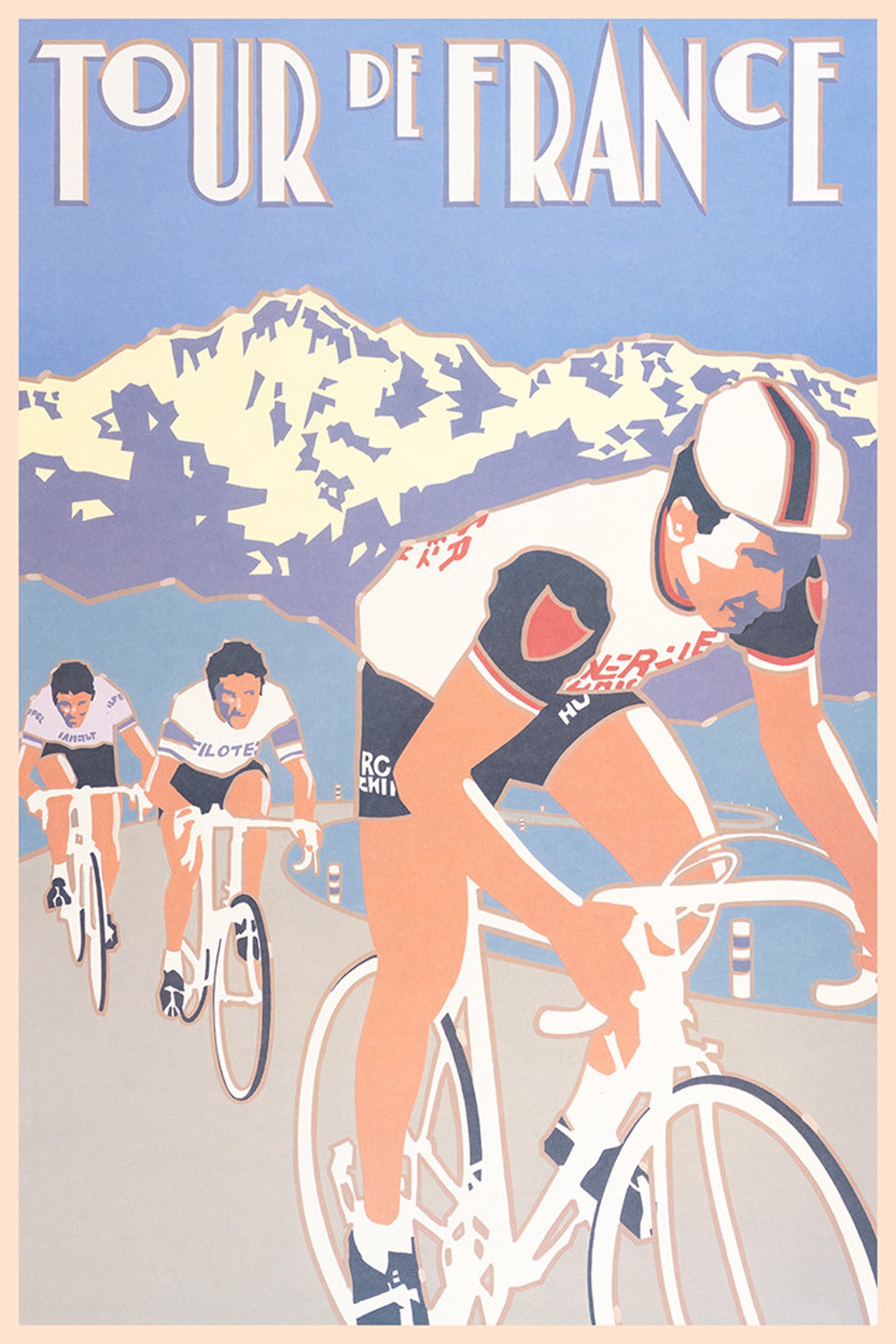 Tour De France Vintage Bicycle Racing Sports Poster Art Print Wall ...