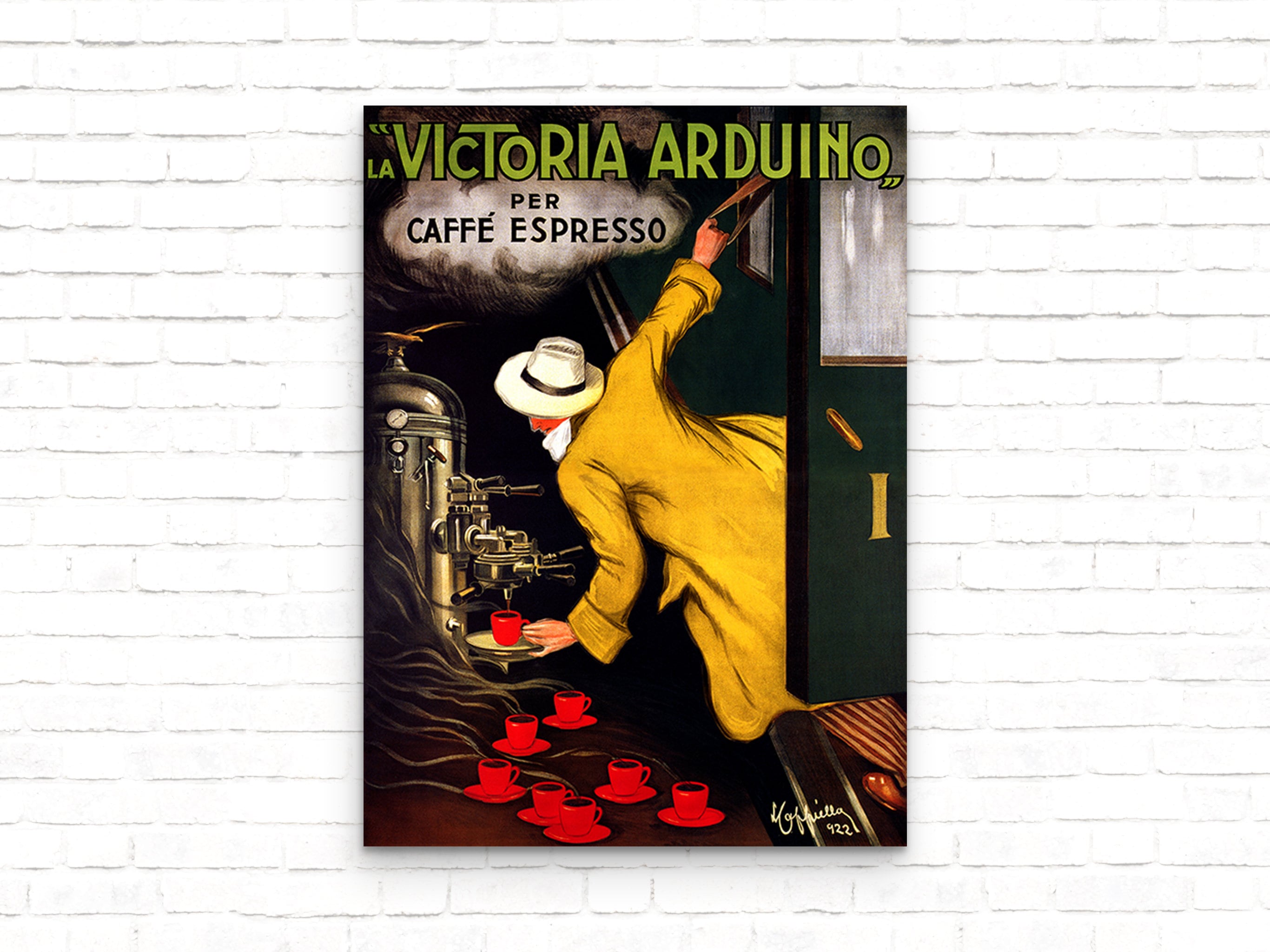 La "victoria Arduino" per Caffe Espresso Vintage Advertising Poster ...