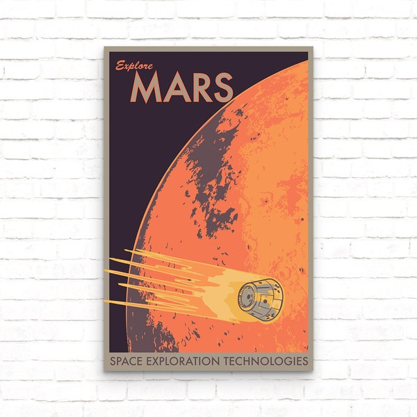Mars Poster Prints - Etsy