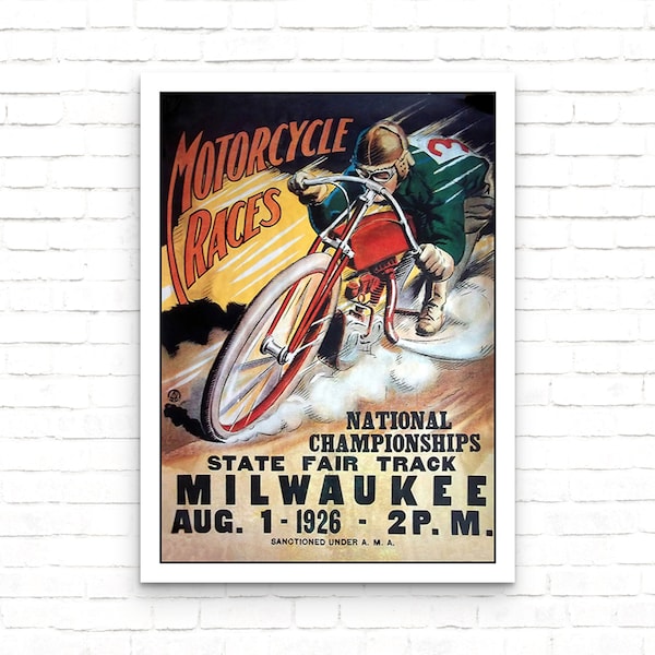 Motorcycle Posters - Etsy