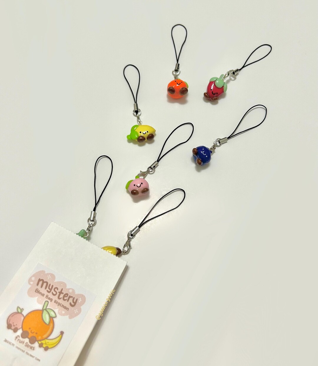 Mystery Blind Bag Keychains Fruit Series Collection - Etsy
