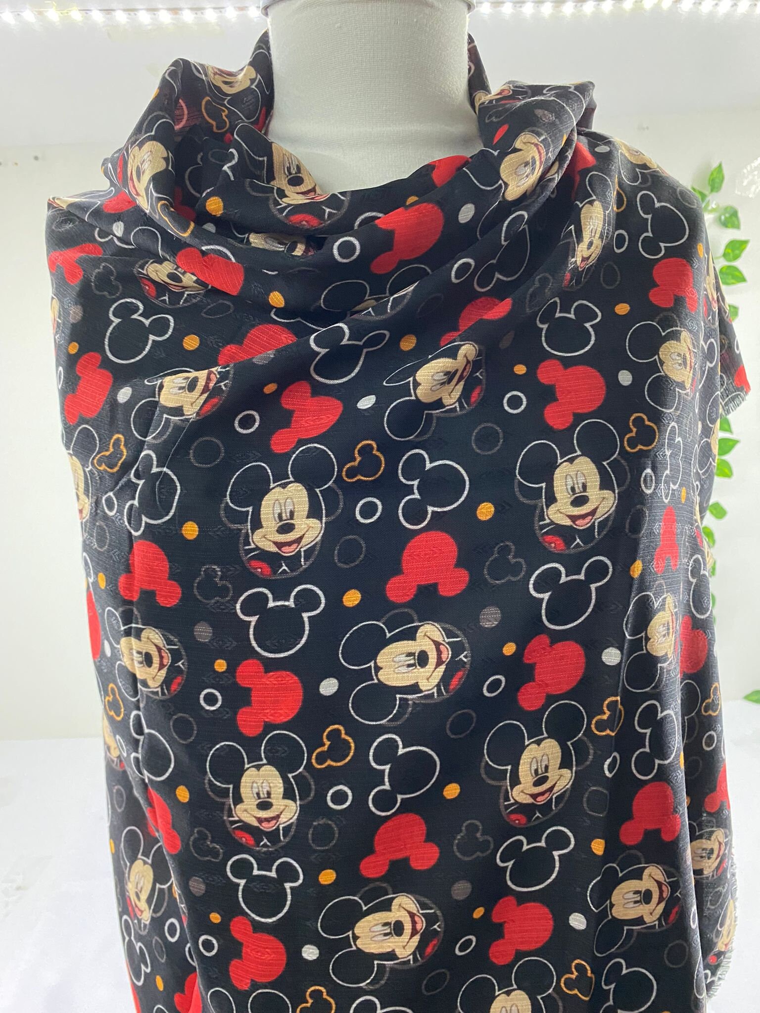 Mickey Mouse Shawl, Mickey Wrap, Minnie Mouse Scarf , Disney Couple ...
