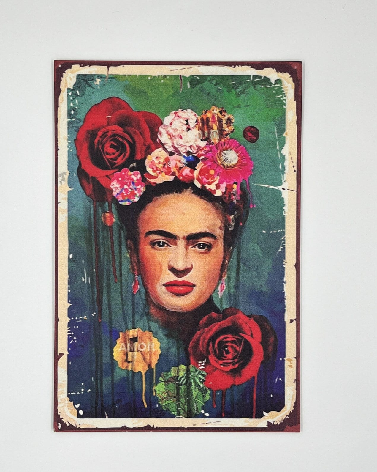 Frida Kahlo Wooden Poster, Frida Kahlo Portrait, Frida Kahlo Wall Art ...