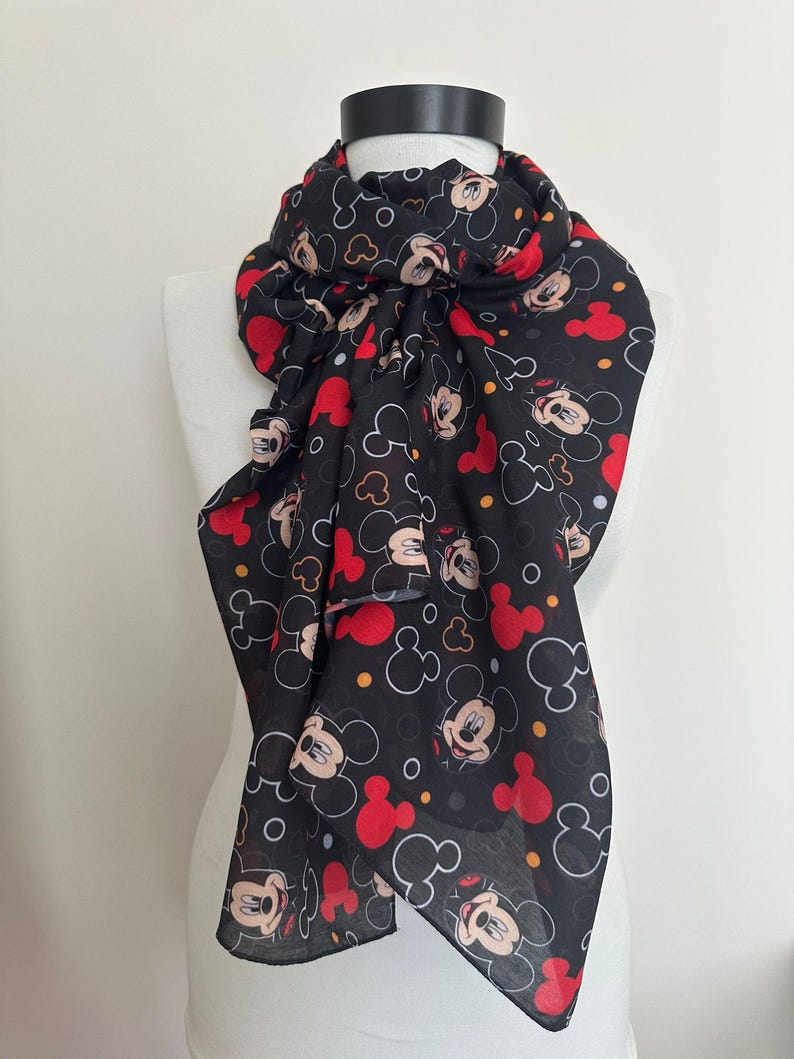 Mickey Mouse Shawl, Mickey Wrap, Minnie Mouse Scarf, Disney Couple Wrap ...