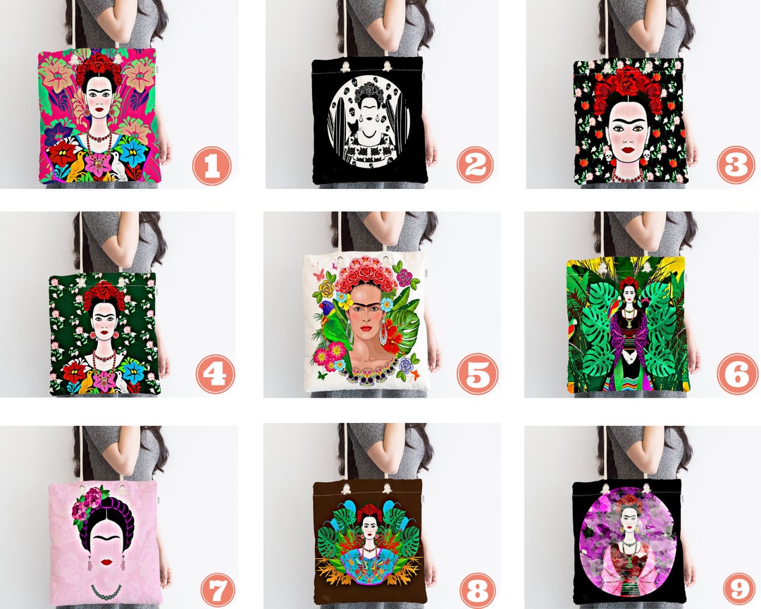 Frida Kahlo Tote Bags Beach Bag Frida Kahlo Shoulder Bags - Etsy
