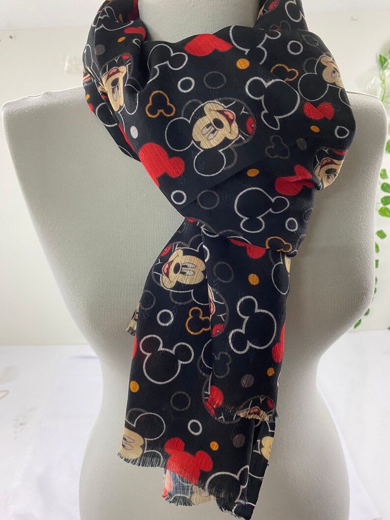 Mickey Mouse Shawl, Mickey Wrap, Minnie Mouse Scarf, Disney Couple Wrap ...