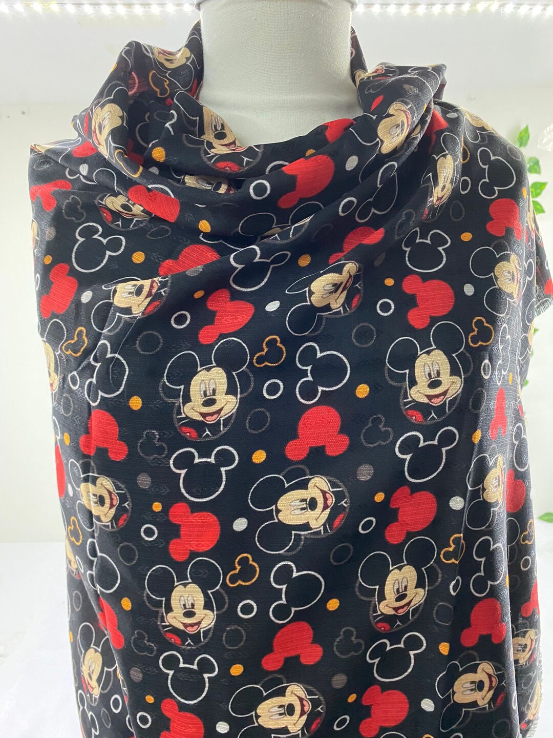 Mickey Mouse Shawl, Mickey Wrap, Minnie Mouse Scarf, Disney Couple Wrap ...