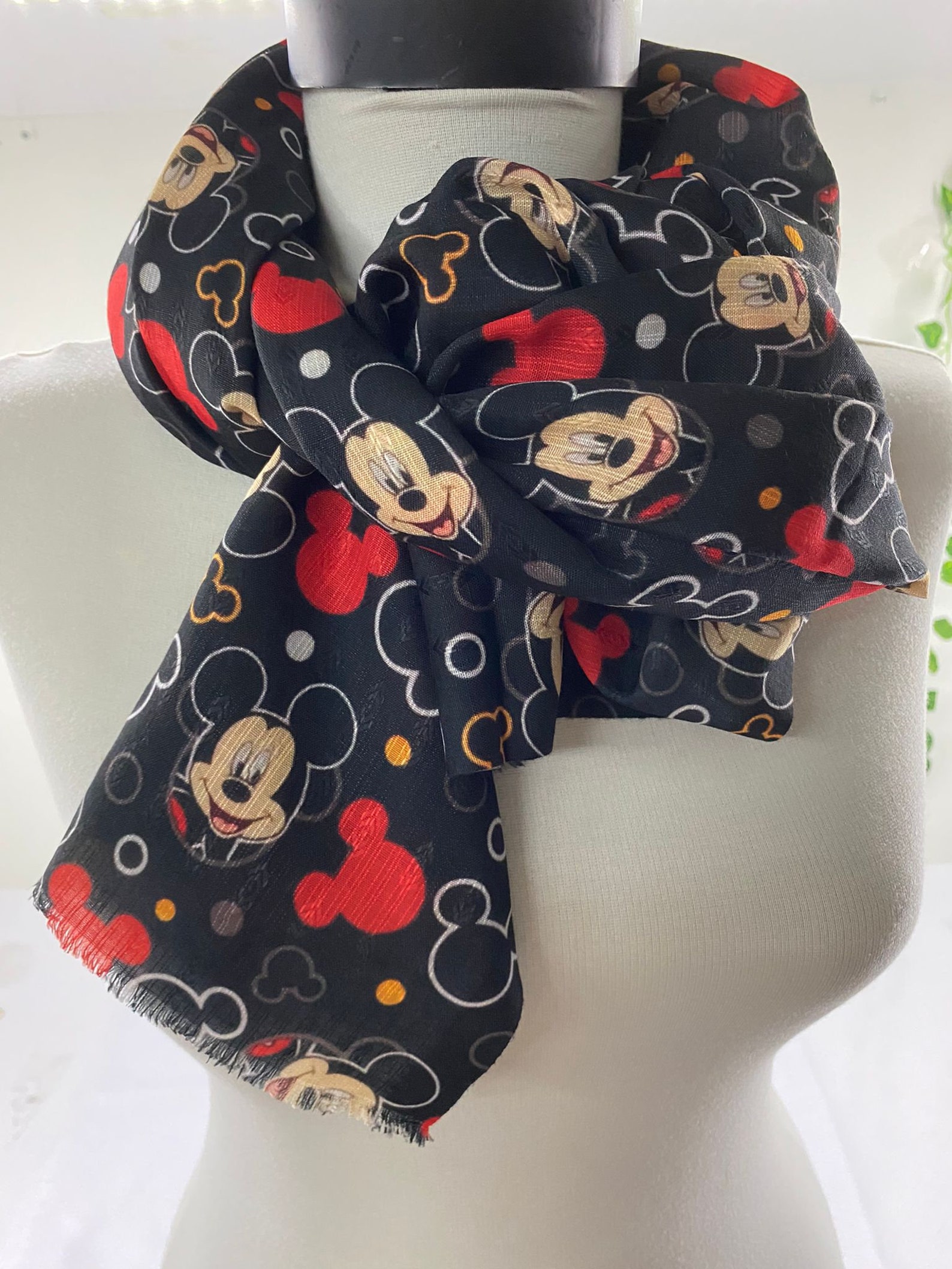 Mickey Mouse Shawl, Mickey Wrap, Minnie Mouse Scarf , Disney Couple ...