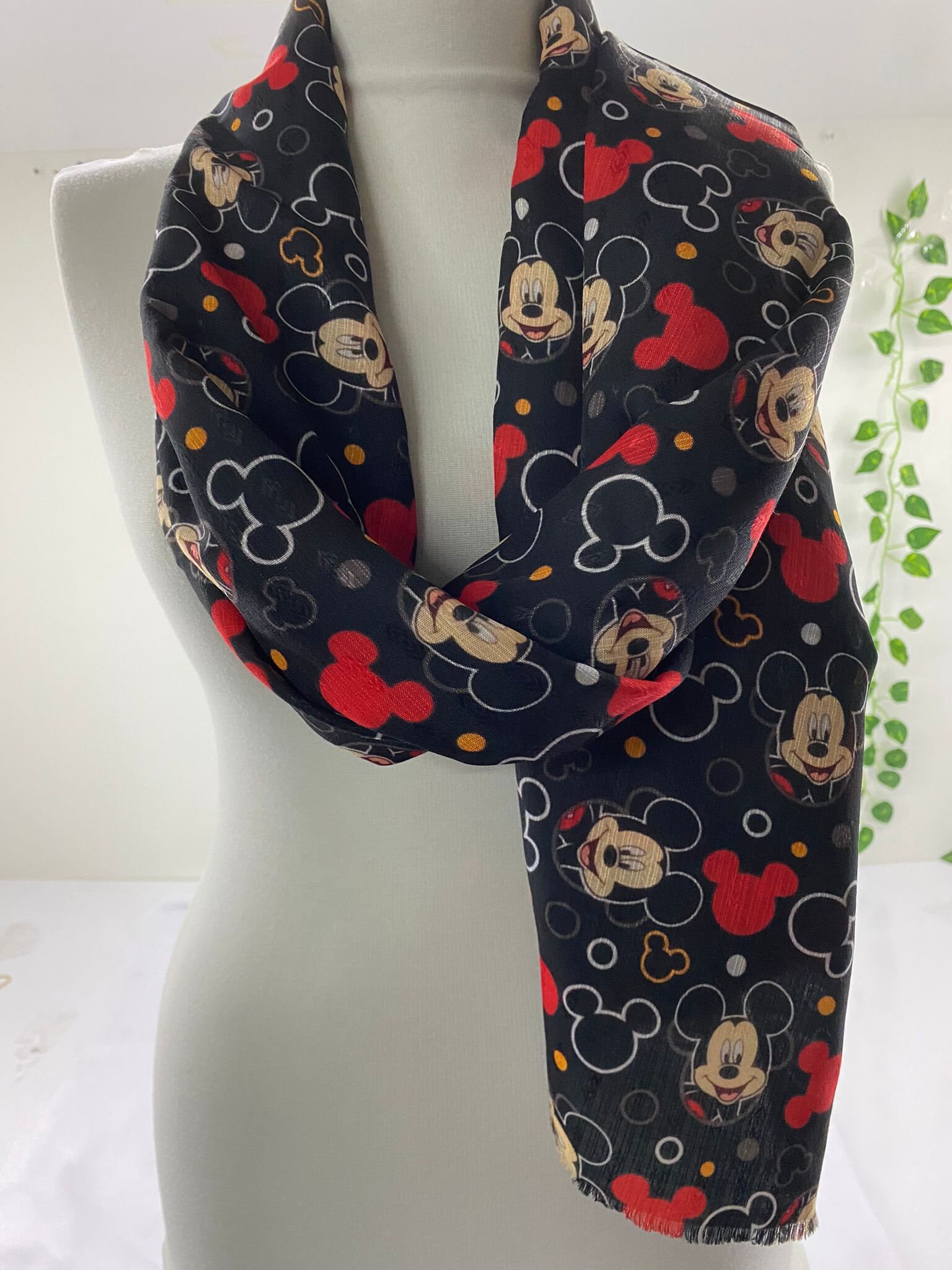Mickey Mouse Shawl, Mickey Wrap, Minnie Mouse Scarf, Disney Couple Wrap ...
