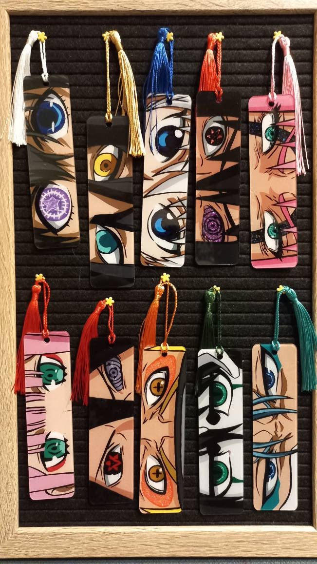 Anime Bookmarks Hand Painted Bookmarks Anime - Etsy