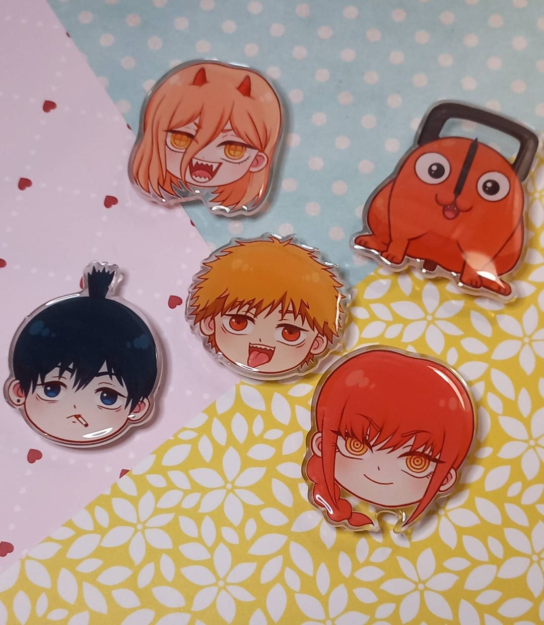 Cute Anime Phone Grips | Chibi Devil Hunters | Anime Gift | Gift for ...