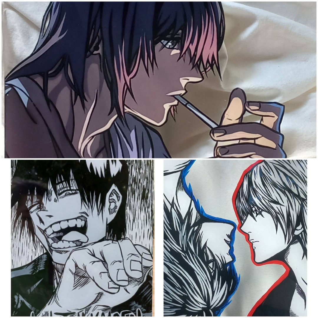 Glass Painting Stock 8x10, Manga Glass Painting pre Made - Etsy