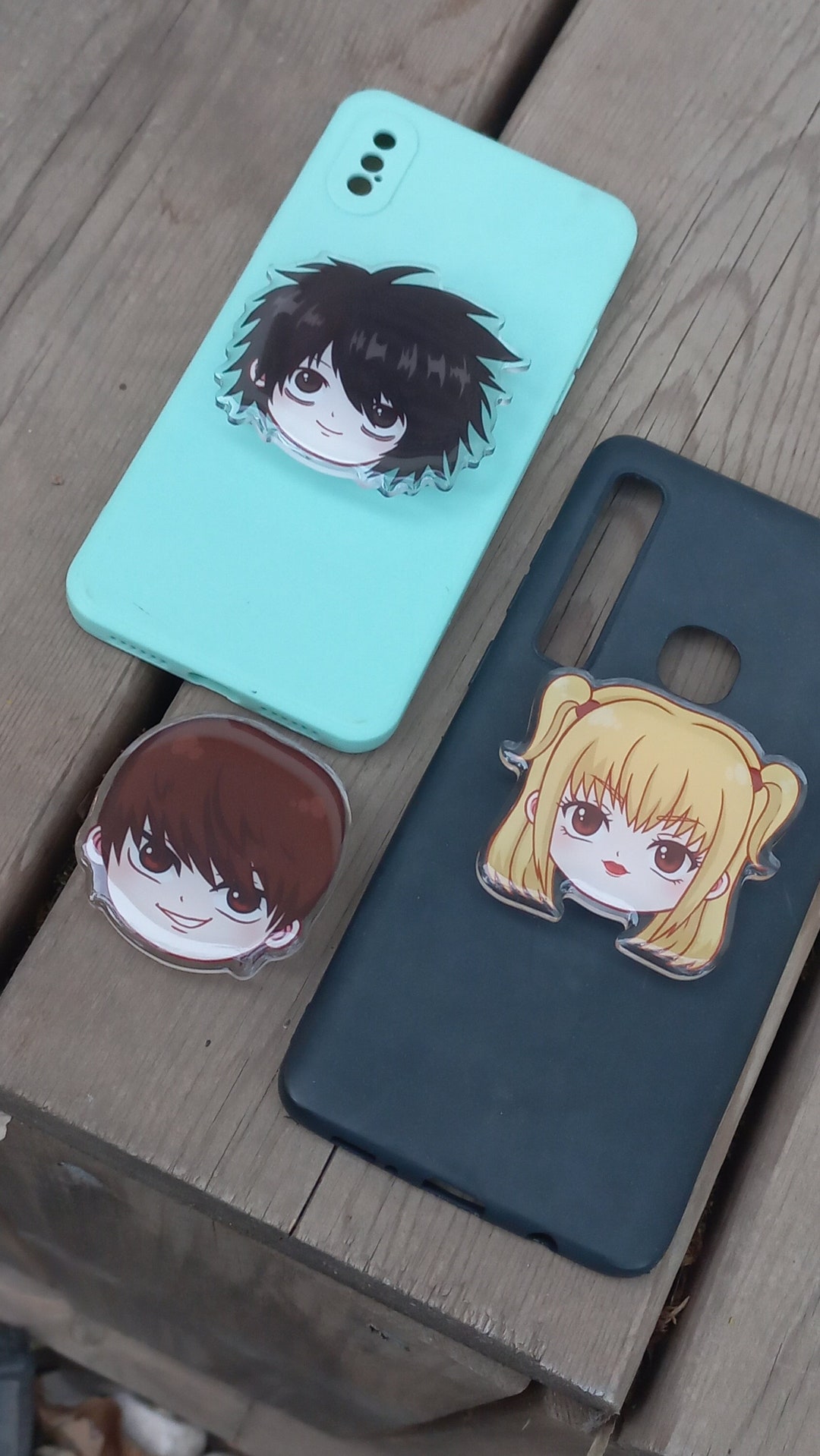 Cute Anime Phone Grips | Chibi Phone Grips | Notebook of Death Babies ...