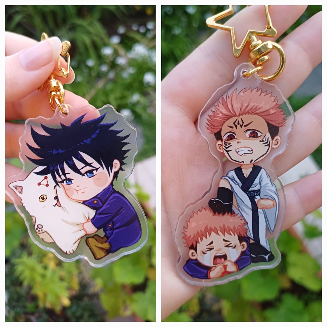 Chibi Sorcerers Keychain | Jjk Keychain | Jjk Charms | Jjk Keycaps - Etsy