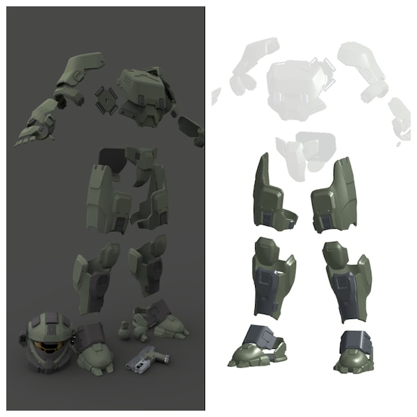 Halo Armor Print Files - Etsy