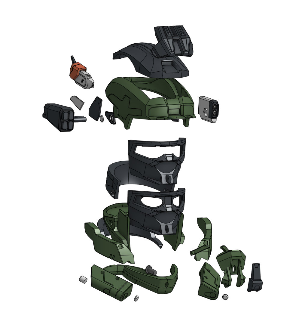 EOD Helmet Halo 3D Print Files - Etsy Australia