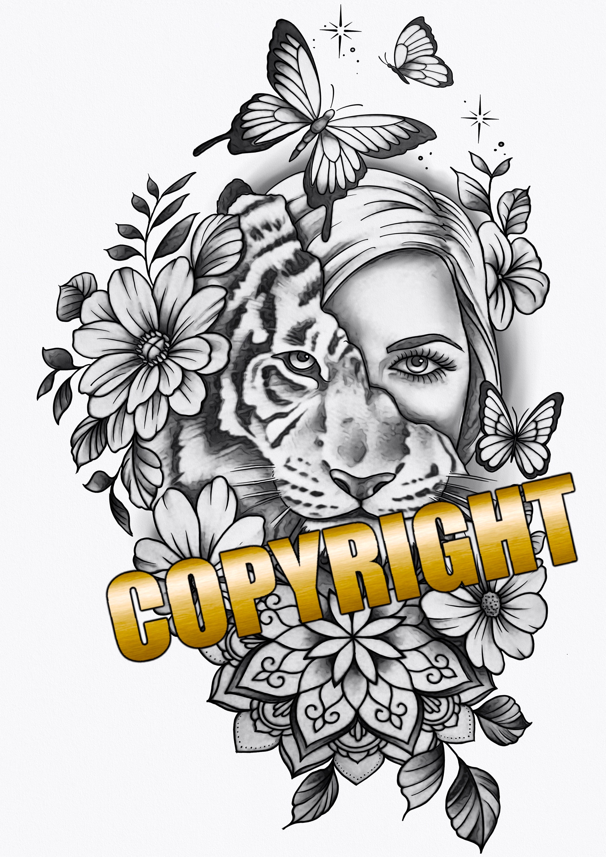 Get Now This Beautiful and Sexy Tattoo Design With a - Etsy