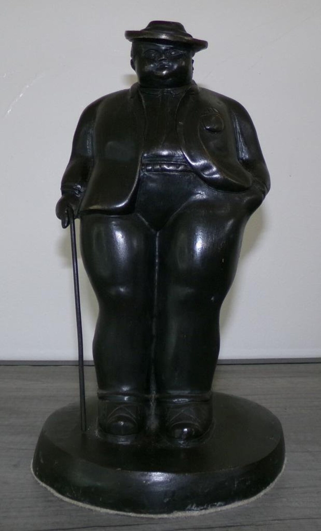Fernando Botero Bronze Sculpture man With Cane - Etsy