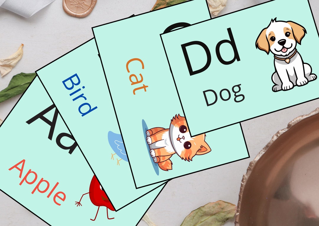 ABC Flash Cards - Etsy