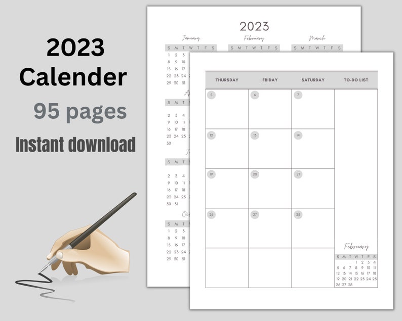 Printable Planner, Personal Planner Bundle, Daily Weekly Monthly ...