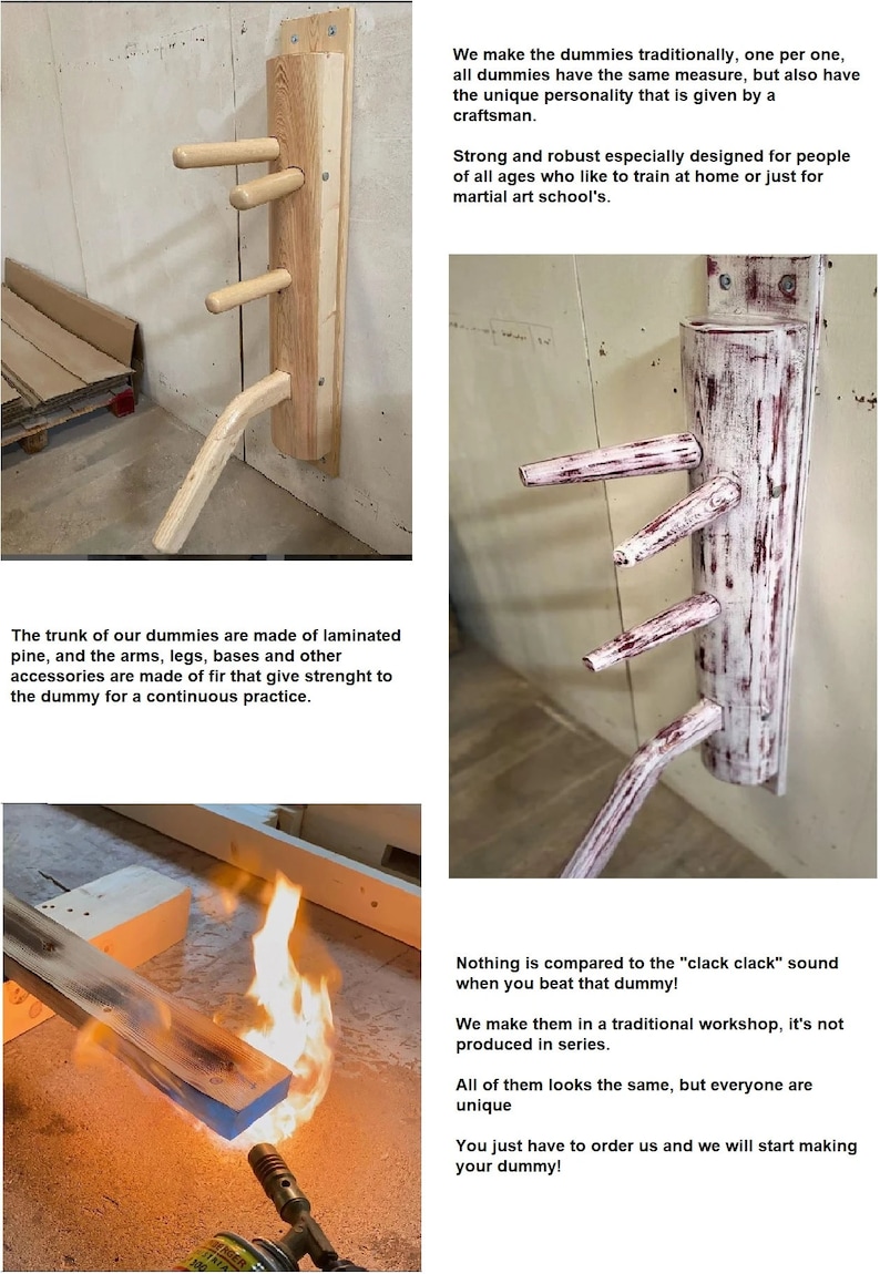 Wing Chun Semicircular Wooden Dummy With Leg - Etsy