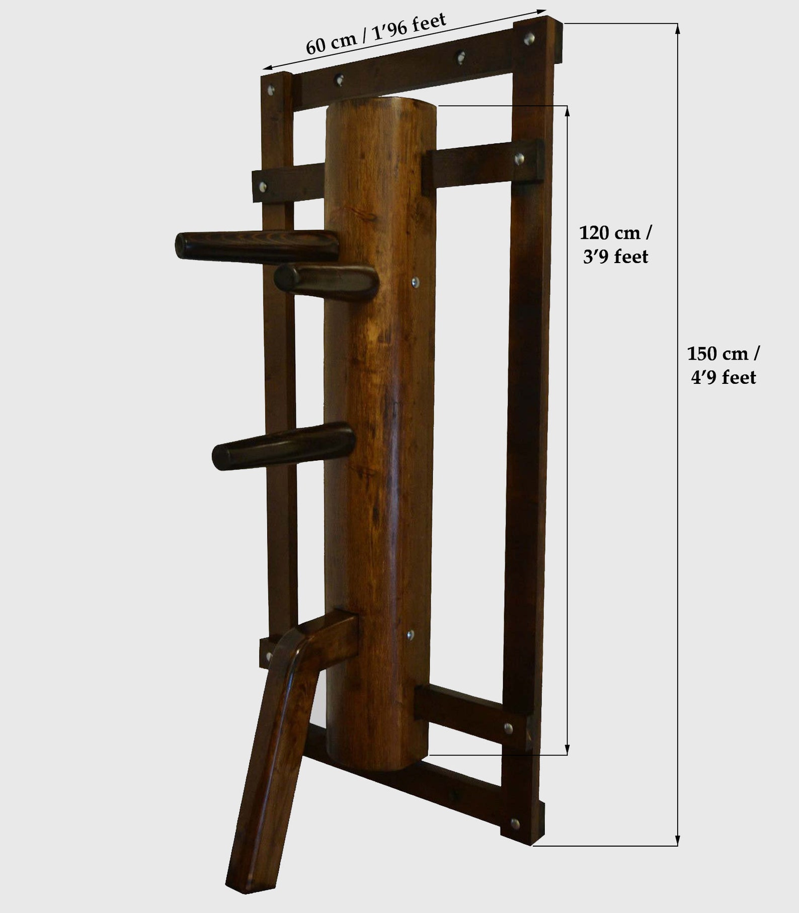Wing Chun Wooden Dummy With Frame With Leg - Etsy