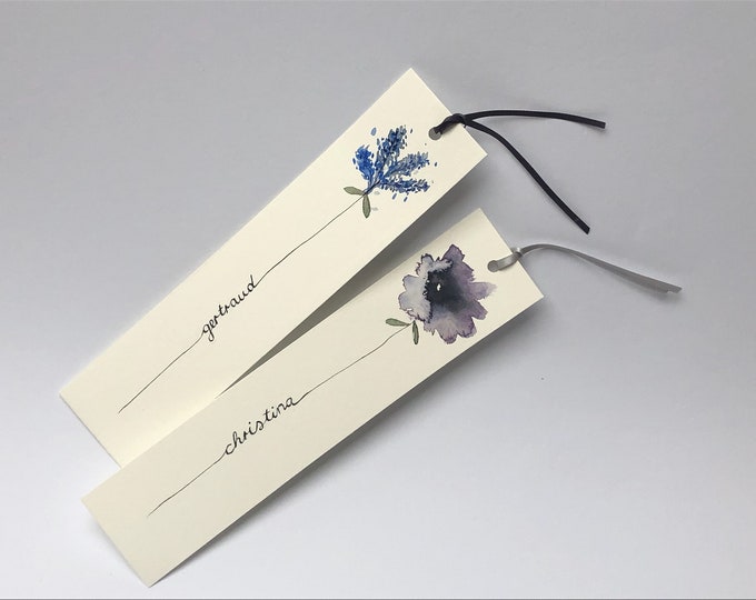 Watercolor Bookmarks - Etsy