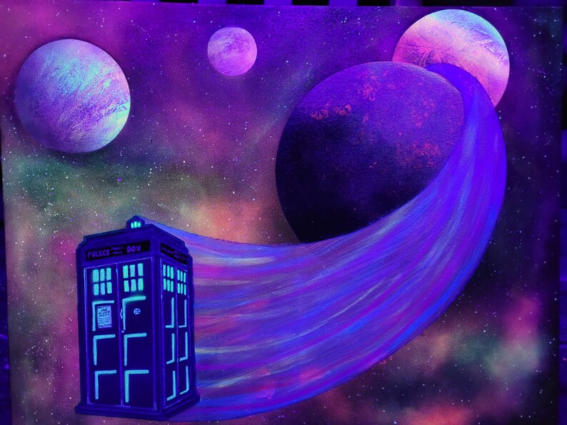 TARDIS Flying Through Space - Etsy