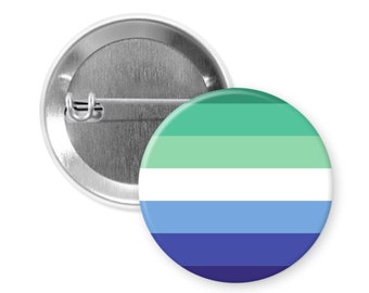 Gay Flag Pin Badge - Etsy