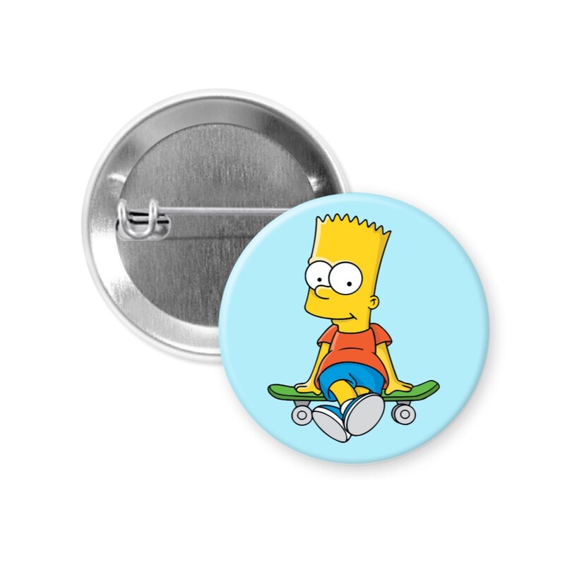 Bart Simpson Pin - Etsy