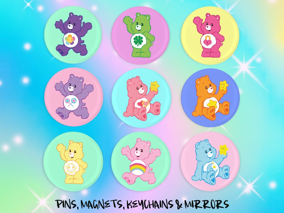 Care Bear Pin, Magnet, Keychain, Mirror, Bedtime Bear, Cheer Bear ...