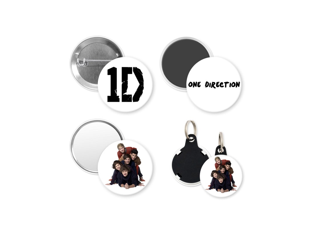 One Direction Pins Keychain Magnets Mirror Harry Styles - Etsy