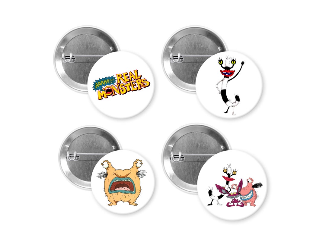 Ahh Real Monsters Pin, 90's Nostalgia Fridge Magnets or Keychain, 90's ...