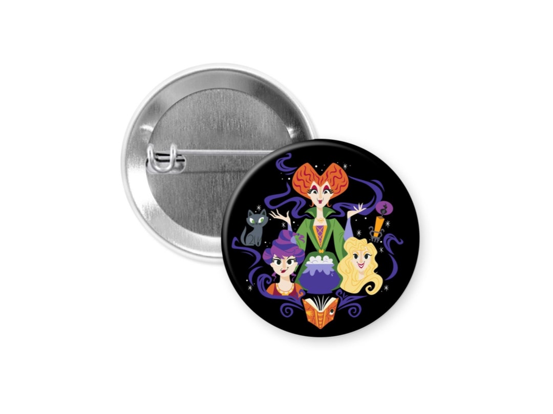 Hocus Pocus Pin, Magnet, Keychain, Mirror, Sanderson Sisters Halloween ...