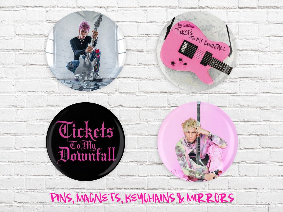 Machine Gun Kelly Pin, Magnets, Keychain, Mirror, Tickets to My ...