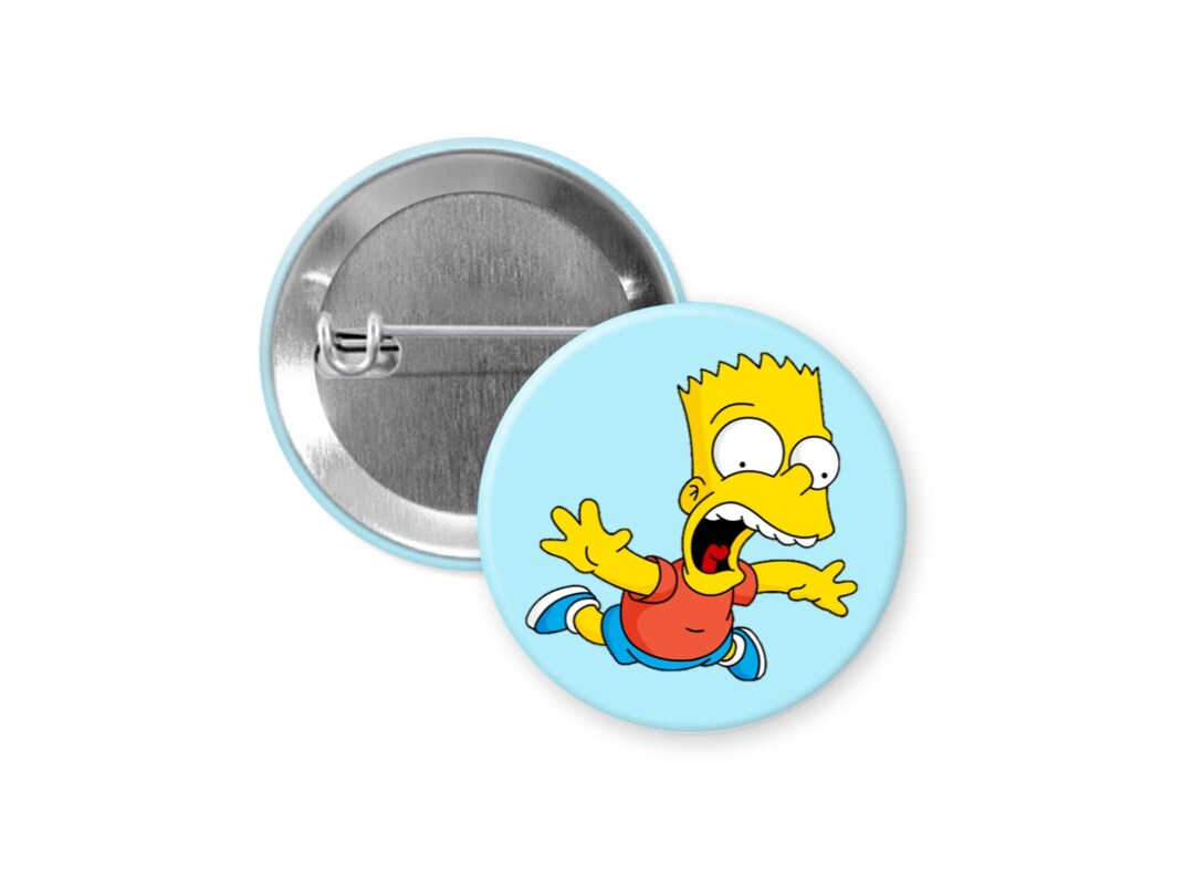 Bart Simpson, Simpsons Pin, the Simpsons Magnets, 90's Keychain ...