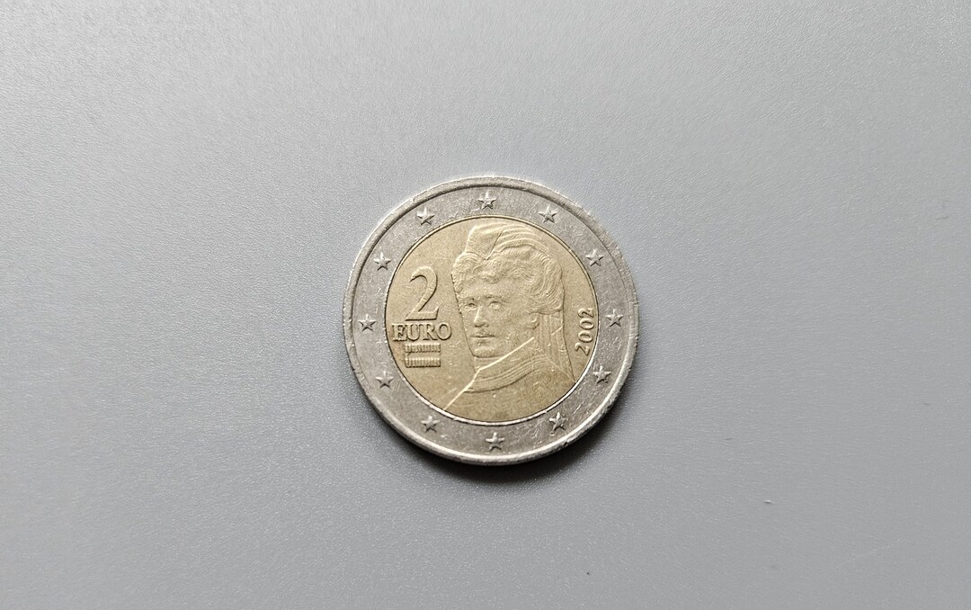 2 Euro Coin 2002 Austria, Euro Coin 2002, Euro Coin Austria, Euro Coin ...