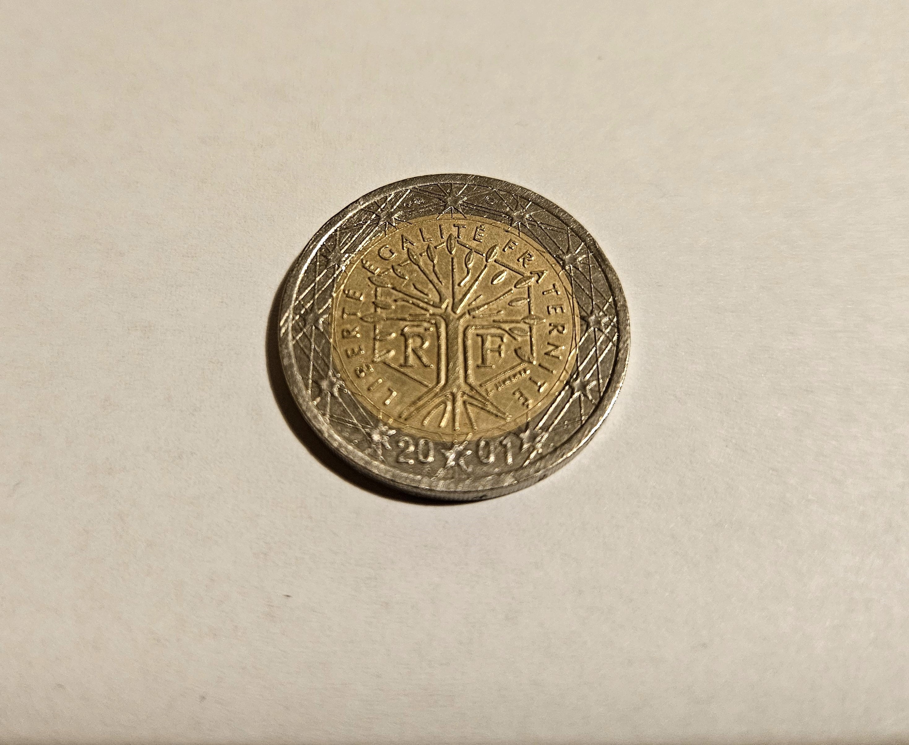 Rare 2 Euro Coin France 2001 - Etsy