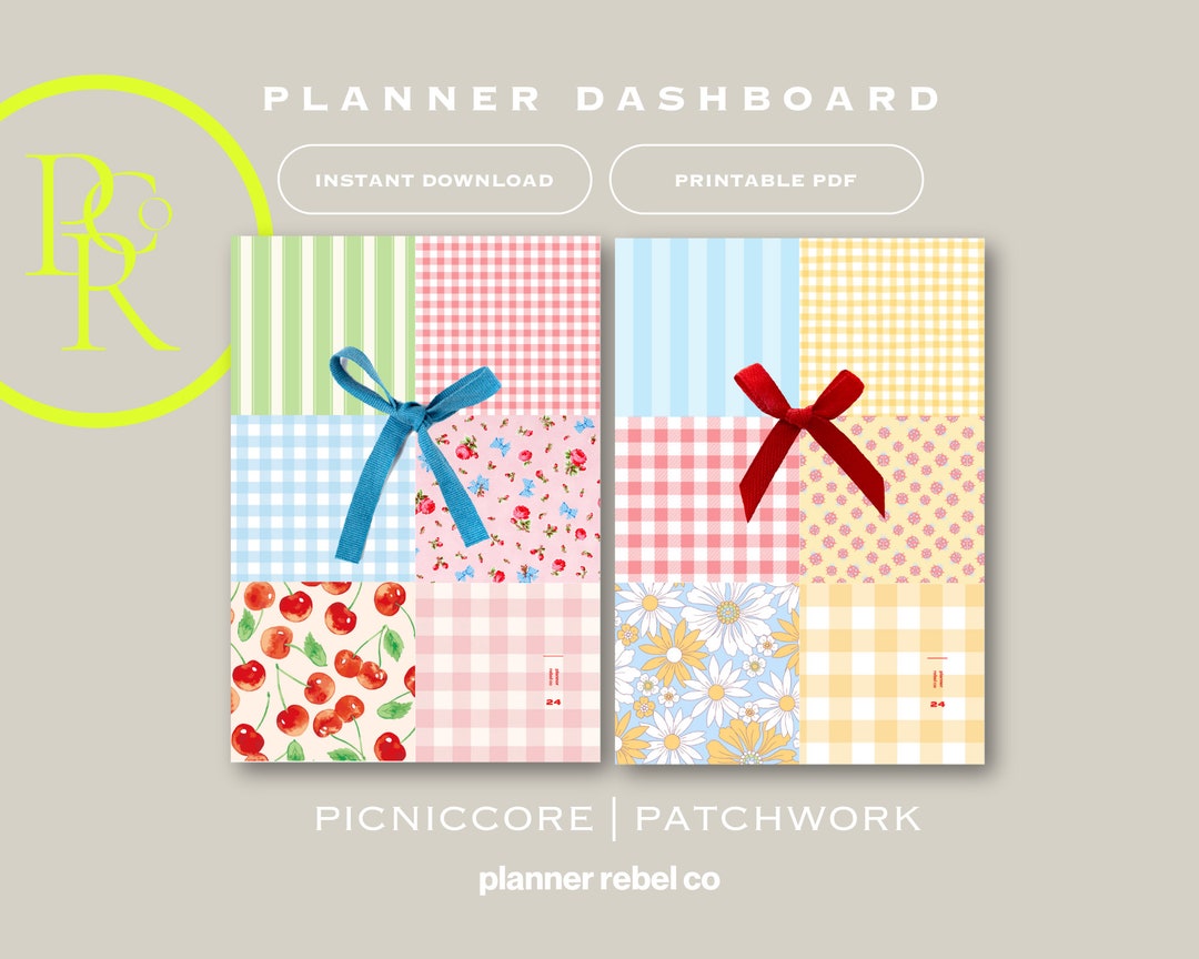 PERSONAL DASHBOARD the Picniccore Edit PATCHWORK Girlie Cute - Etsy