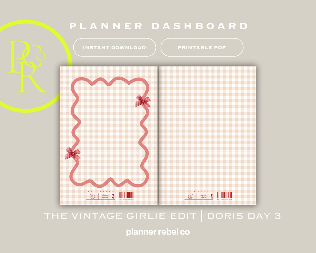 A6 DASHBOARD VINTAGE GIRLIE Retro Doris Day Vibe Sweet Coquette - Etsy