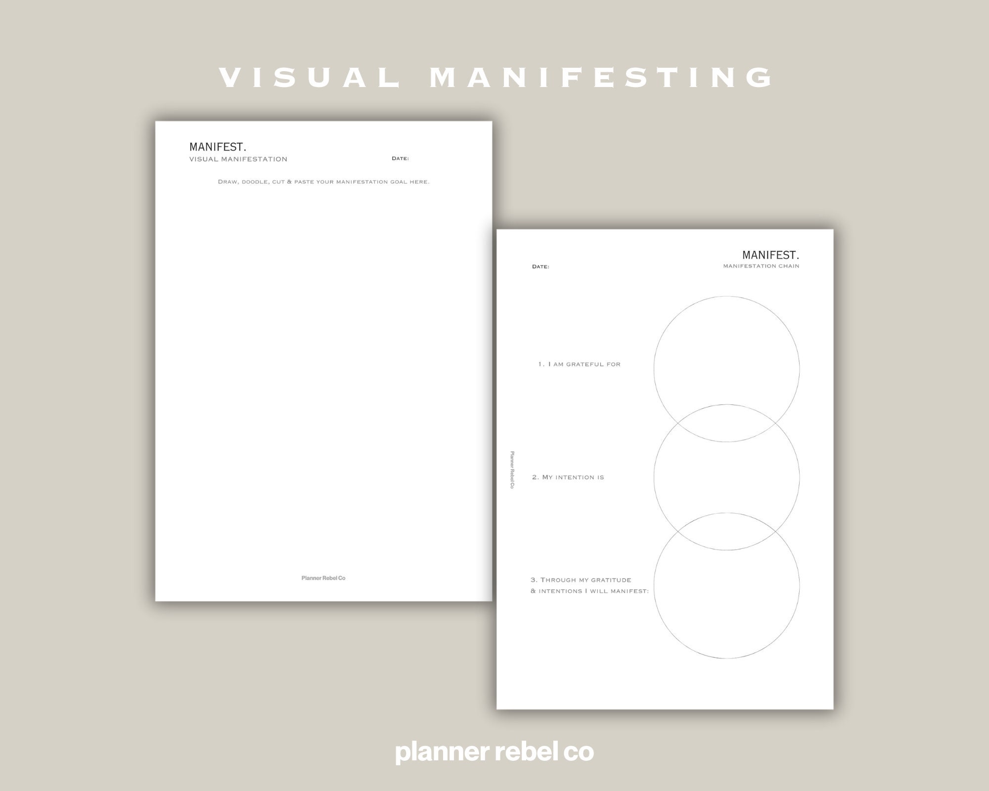 PERSONAL MANIFEST IT Printable Pdf Manifestation Affirmations Gratitude ...