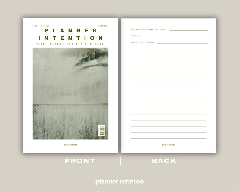 Pocket PLUS PLANNER INTENTION Dashboard Mindfulness Intentional Living ...