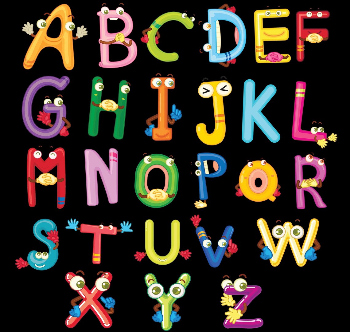Alphabet Clipart Printable Alphabet Monogram Alphabet Bundle - Etsy