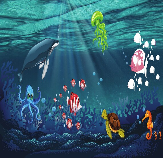 Pack of 7 Under the Sea SVG Sea Animals SVG Ocean Svg Under - Etsy