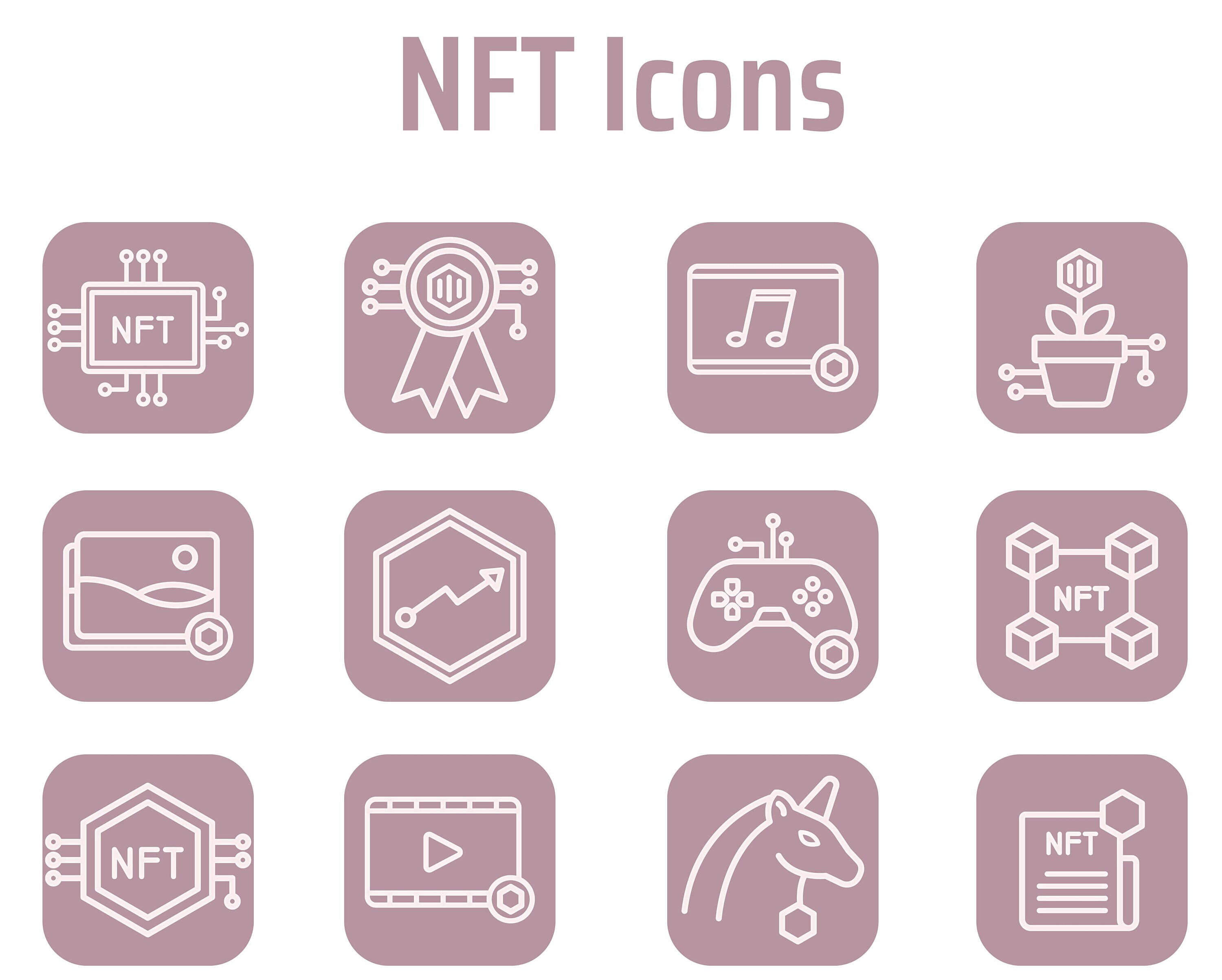 NFT Clipart Nft Art Nft Template Social Media Templates | Etsy