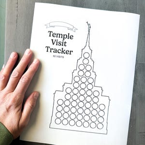 Temple Chart - 50 Visits + Minis - Etsy
