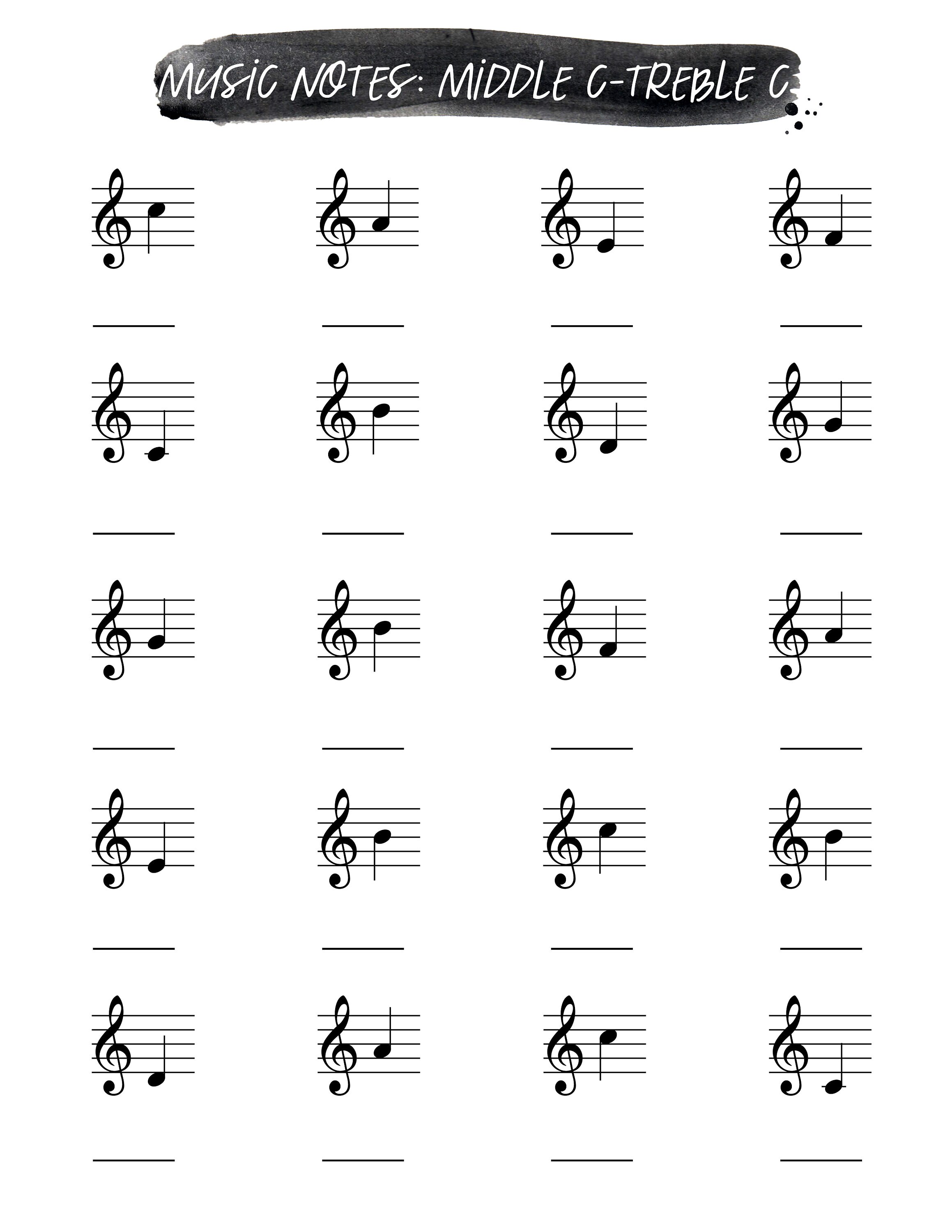 9 Beginner Piano Drills note Naming, Key Recognition, Music Symbols - Etsy