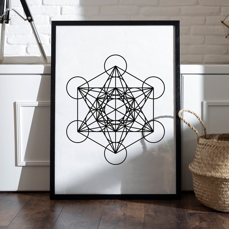 Metatrons Cube Wall Art - Etsy